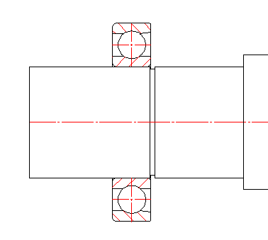 Placing snap ring groove